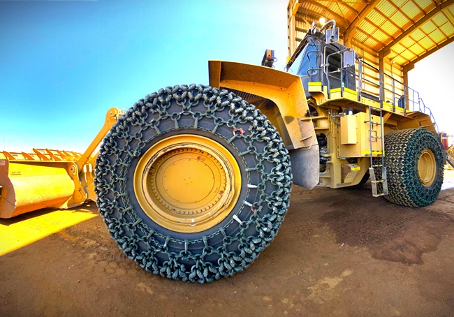 Benefits of RUD Tyre Protection Chains in mining